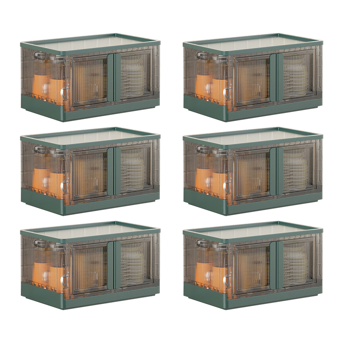 RAKU 観音開き 収納ボックス 32L 72L 大容量 折りたたみ キャスター付き ワイド 積み重ね 両開きフタ 上開き 半透明 耐荷重9 — 【公式】RAKU